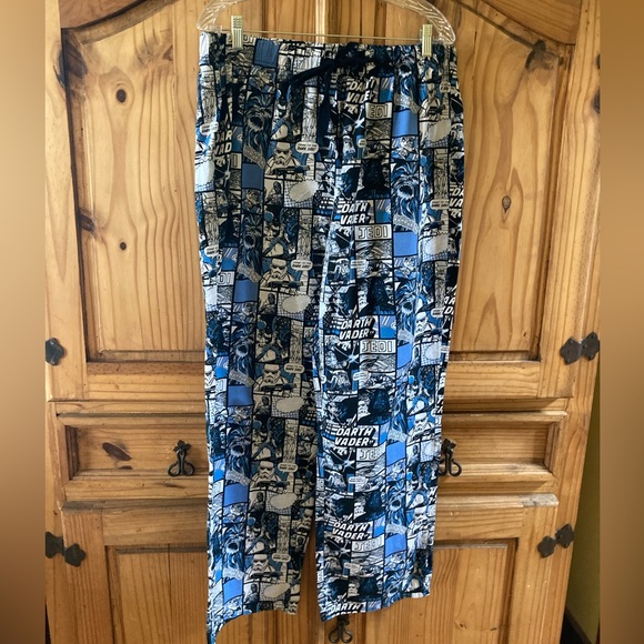 Star Wars | Pants | Men Star Wars Wookie Vader Cartoon Blue Black ...